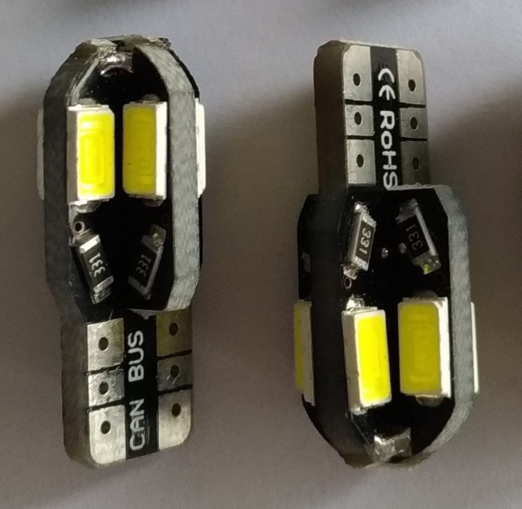 Ampoules LED T10 W5W Can Bus pour voiture (Lot de 5 ampoules LED ...